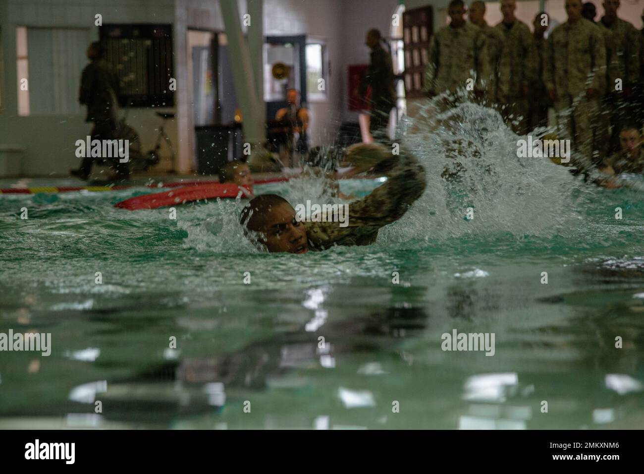 U.S. Marine Corps recruit Grant Moen, a recruit with Hotel Company, 2nd ...