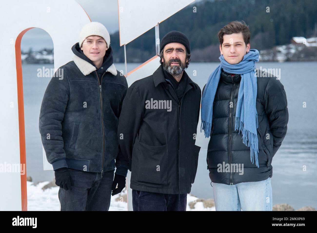 Louis Peres, Edouard Salier and Pablo Cobo attending a Photocall during ...