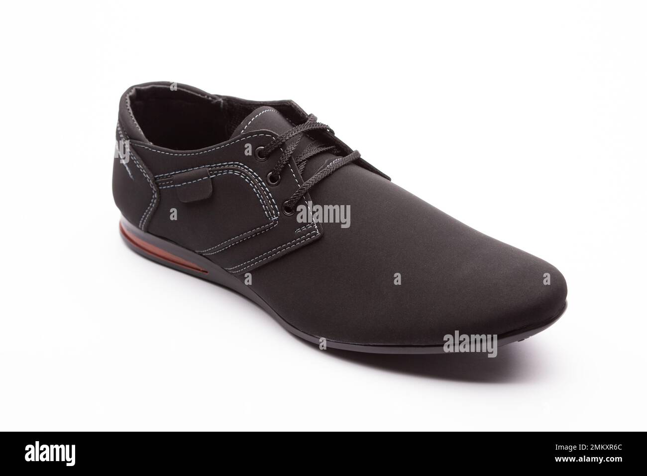 beautiful stylish men's shoes isolated on white background Stock Photo ...