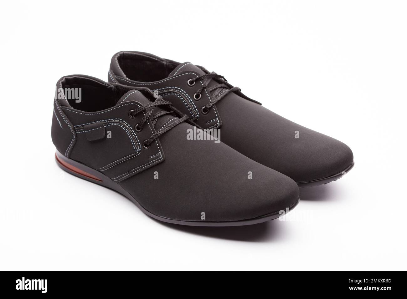 beautiful stylish men's shoes isolated on white background Stock Photo ...