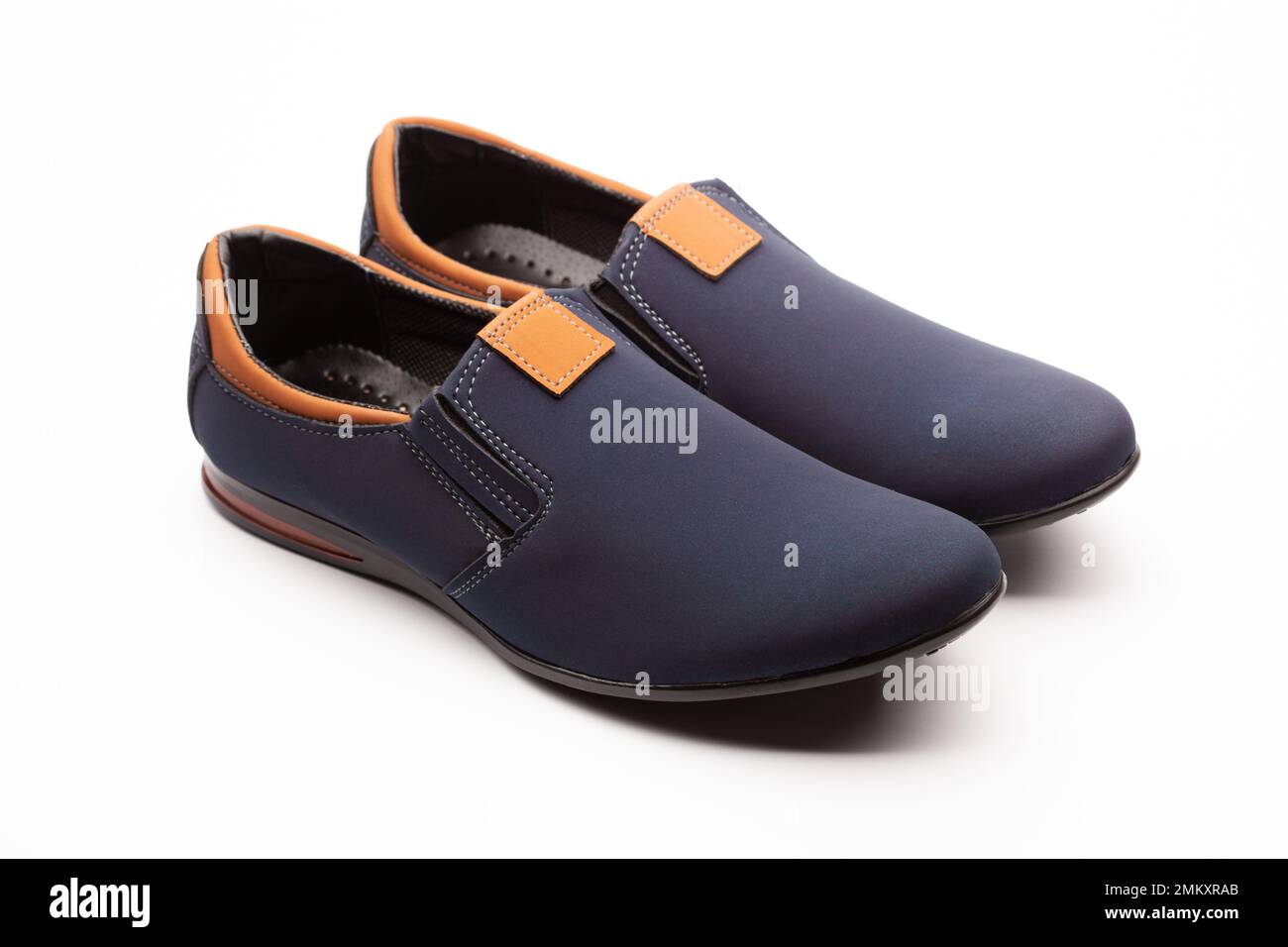 beautiful stylish men's shoes isolated on white background Stock Photo ...