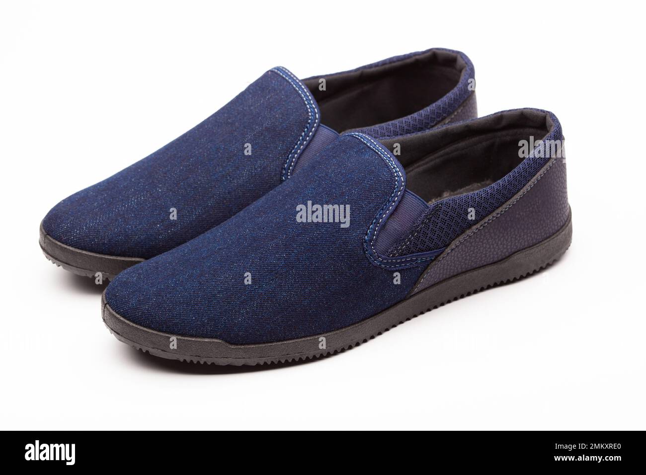 beautiful stylish men's shoes isolated on white background Stock Photo ...