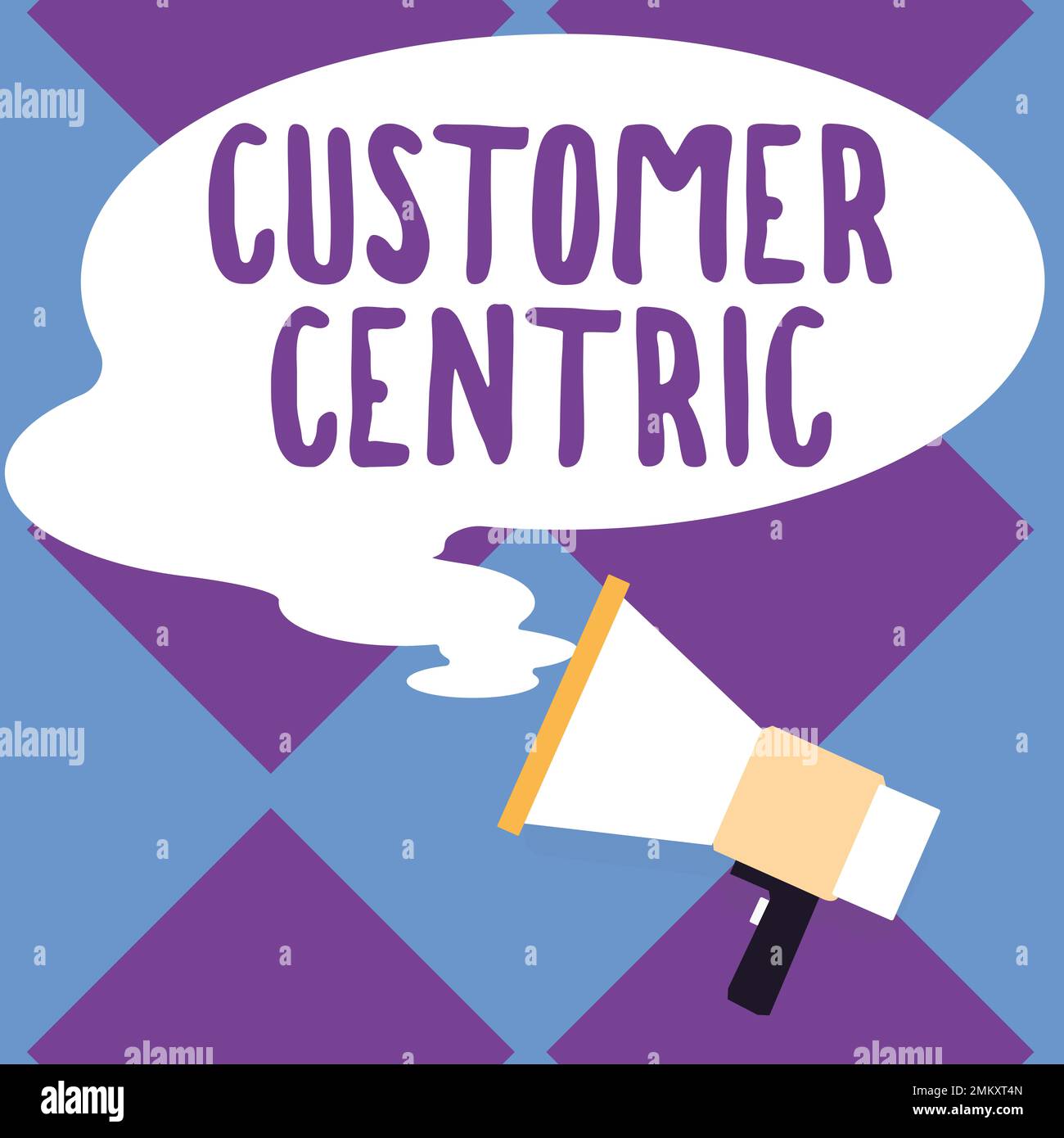 Conceptual display Customer Centric. Business overview process of ...