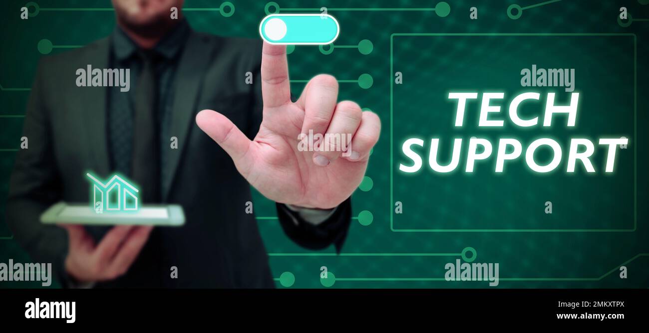 Inspiration showing sign Tech Support. Internet Concept Assisting ...