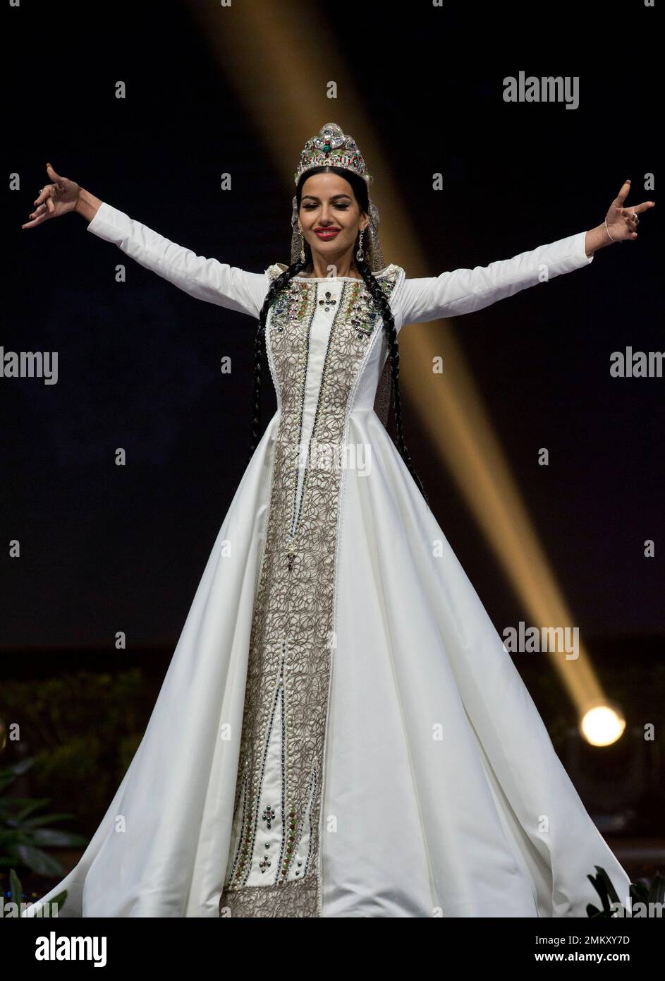 In this Monday, Dec. 10, 2018 photo Miss Georgia Lara Yan displays her ...