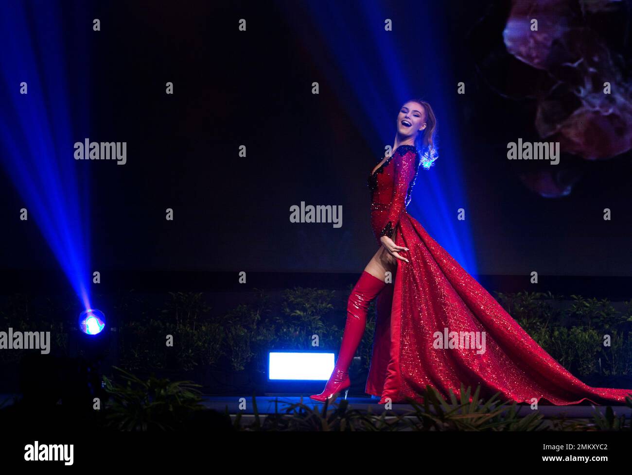 In this Monday, Dec. 10, 2018 photo Miss Albania Trejsi Sejdini ...