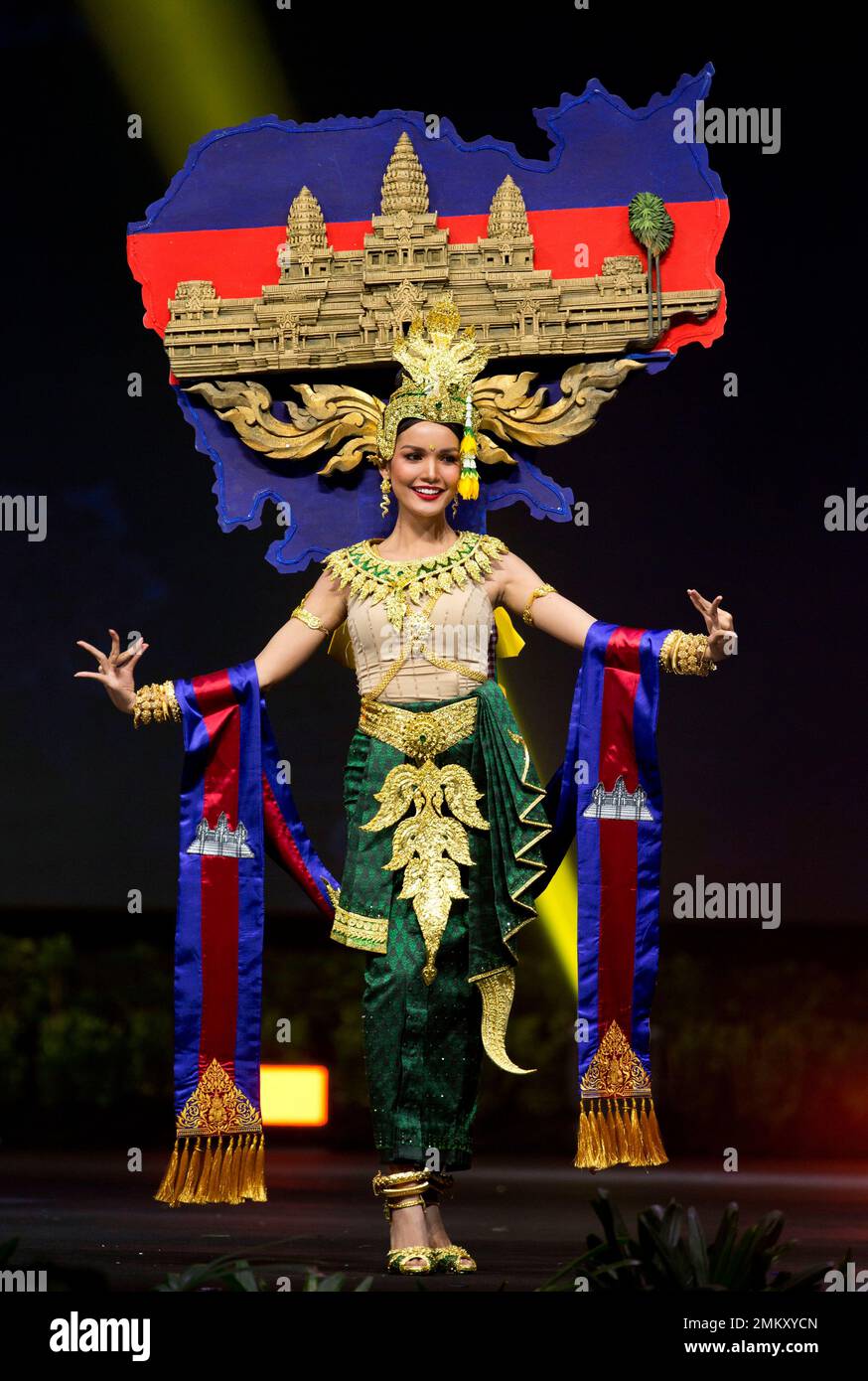 In this Monday, Dec. 10, 2018 photo Miss Cambodia Nat Rern displays her ...