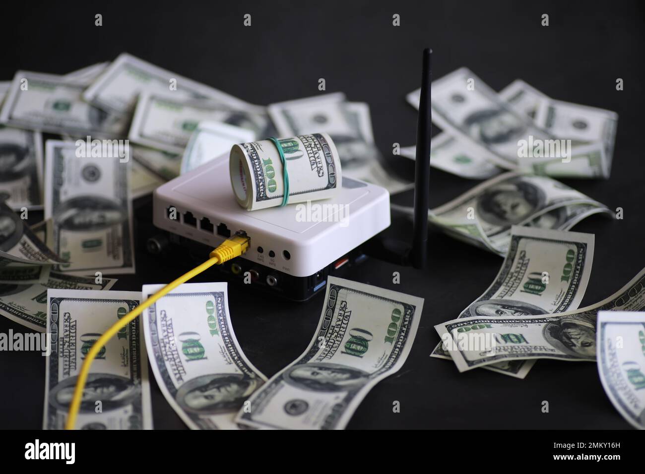 internet router and one hundred dollars. Communication internet cost ...