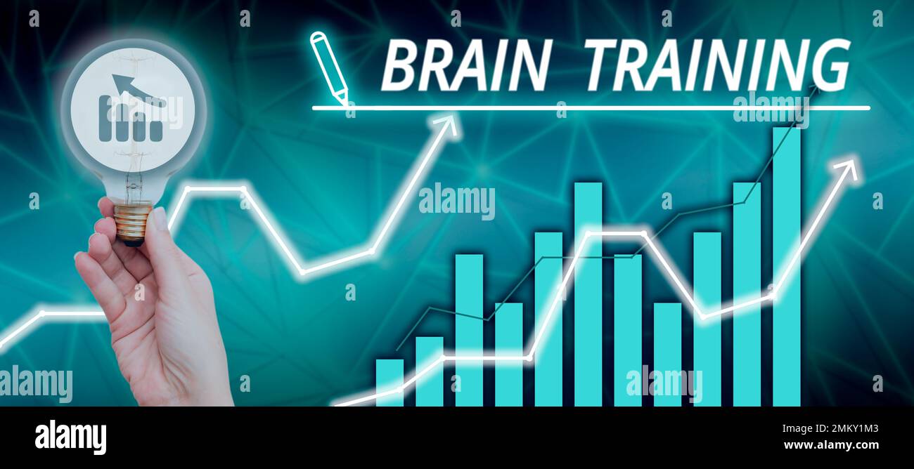 Writing displaying text Brain Training. Business overview mental ...