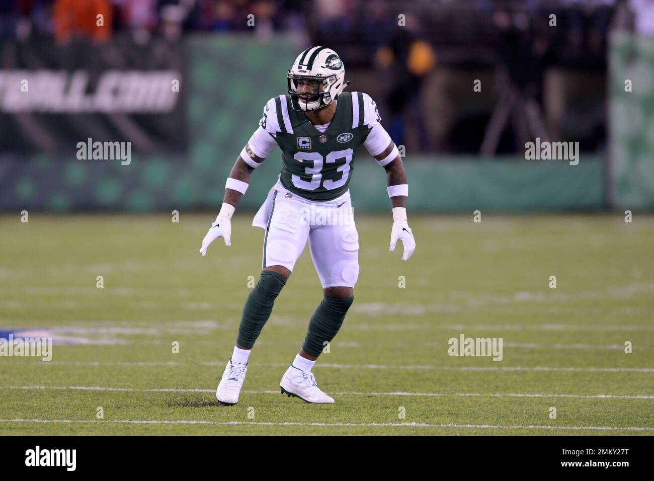 New York Jets strong safety Jamal Adams in action against the Houston ...