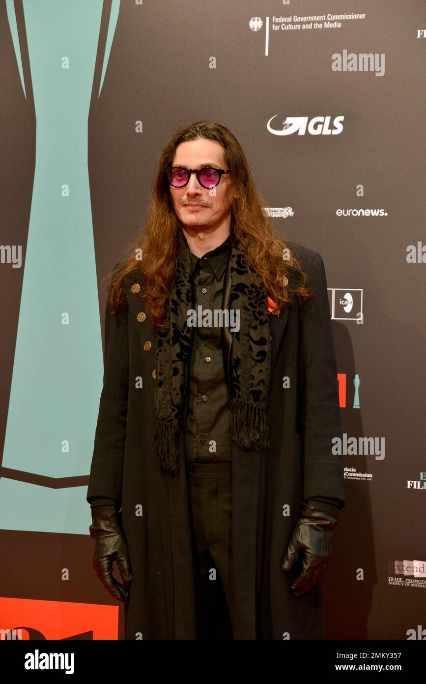Spanish actor Enrique Alcides poses at the red carpet during the ...