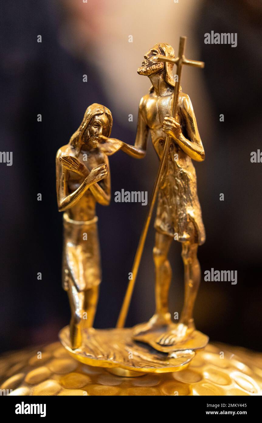 church accessories for the priest's service are made of gold Stock ...