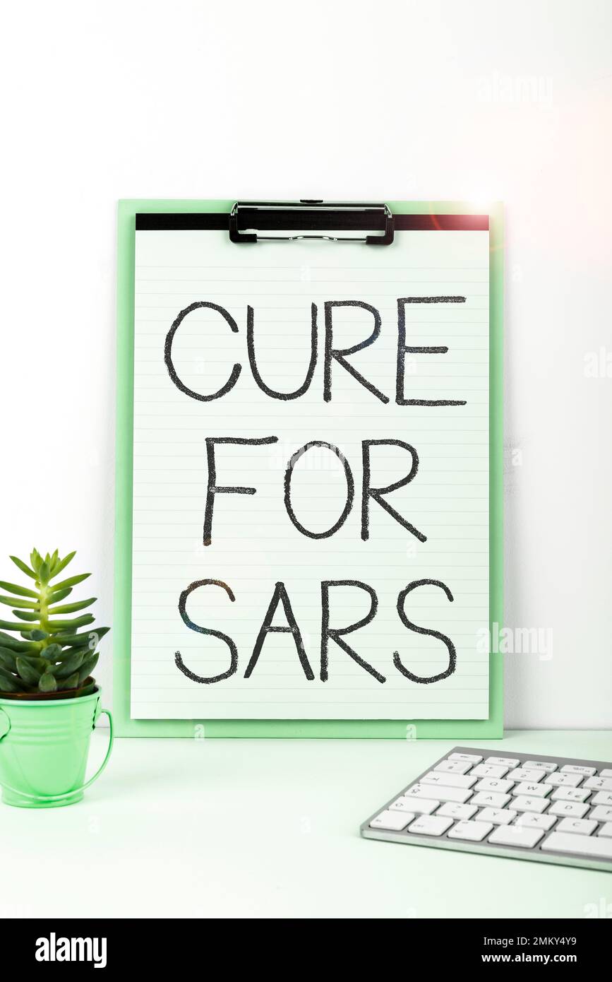 Text caption presenting Cure For Sars. Business approach Medical ...
