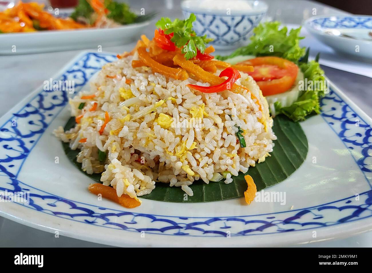 Thai Fried Rice, Traditional Food at Cafe, Jakarta, Indonesia Stock ...