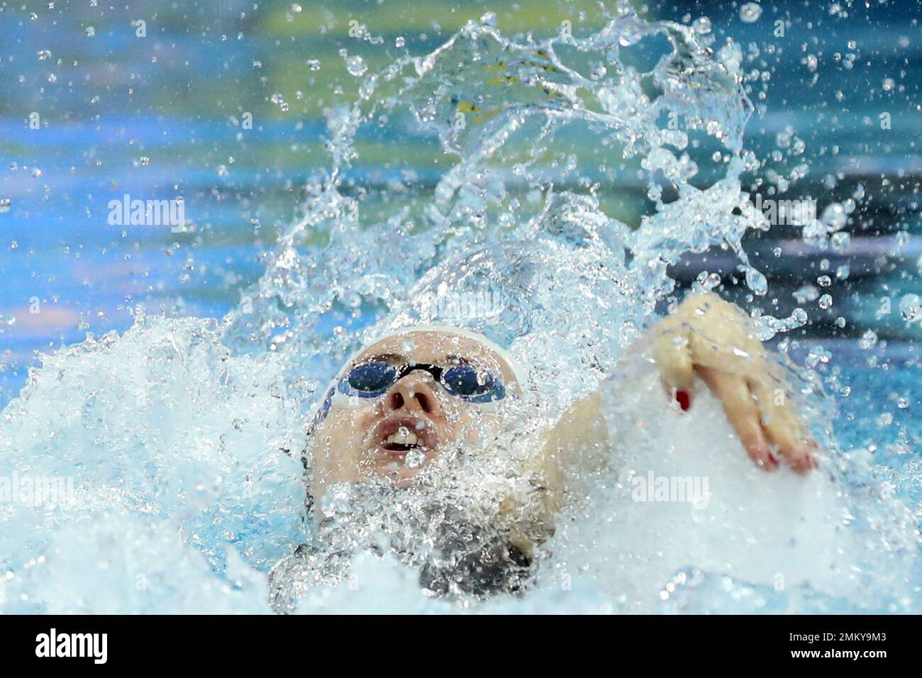 Germany's Laura Riedemann competes in the heats for the Women's 50m ...