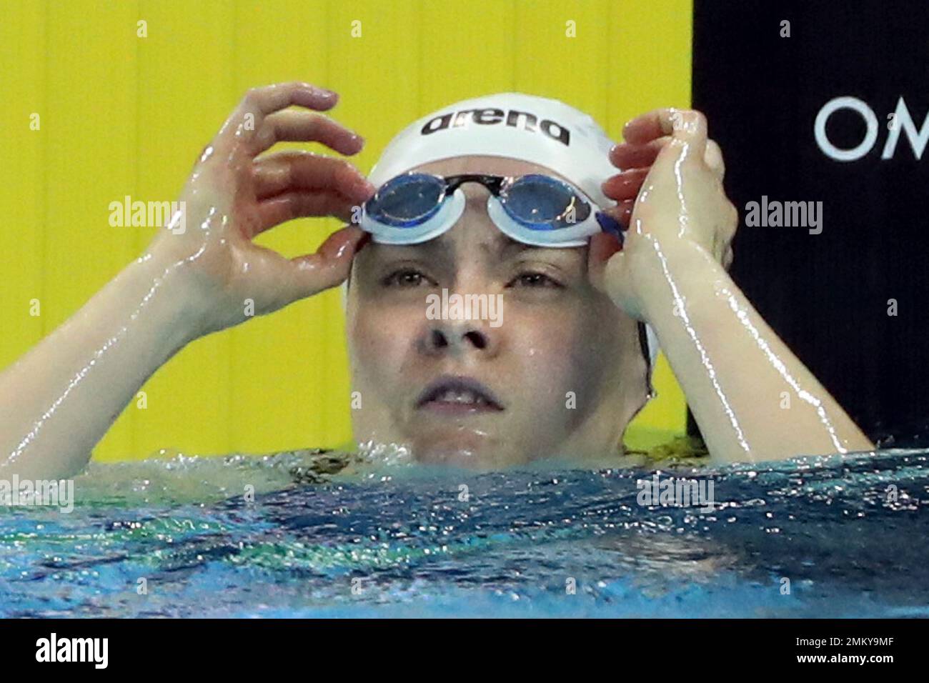 Germany's Laura Riedemann competes in the heats for the Women's 50m ...