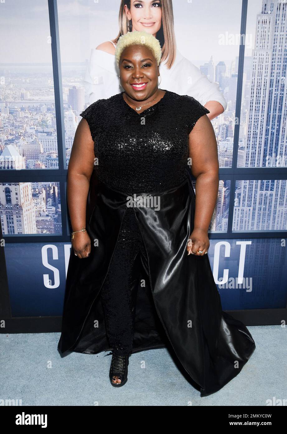 Lacretta attends the world premiere of "Second Act" at Regal Union ...