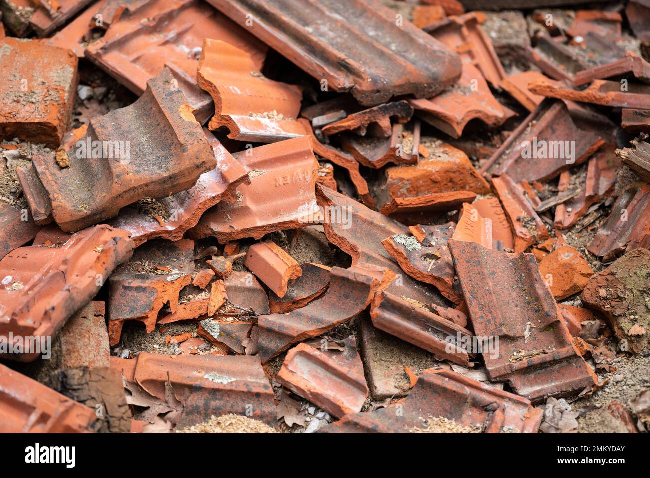 old broken building materials Stock Photo - Alamy