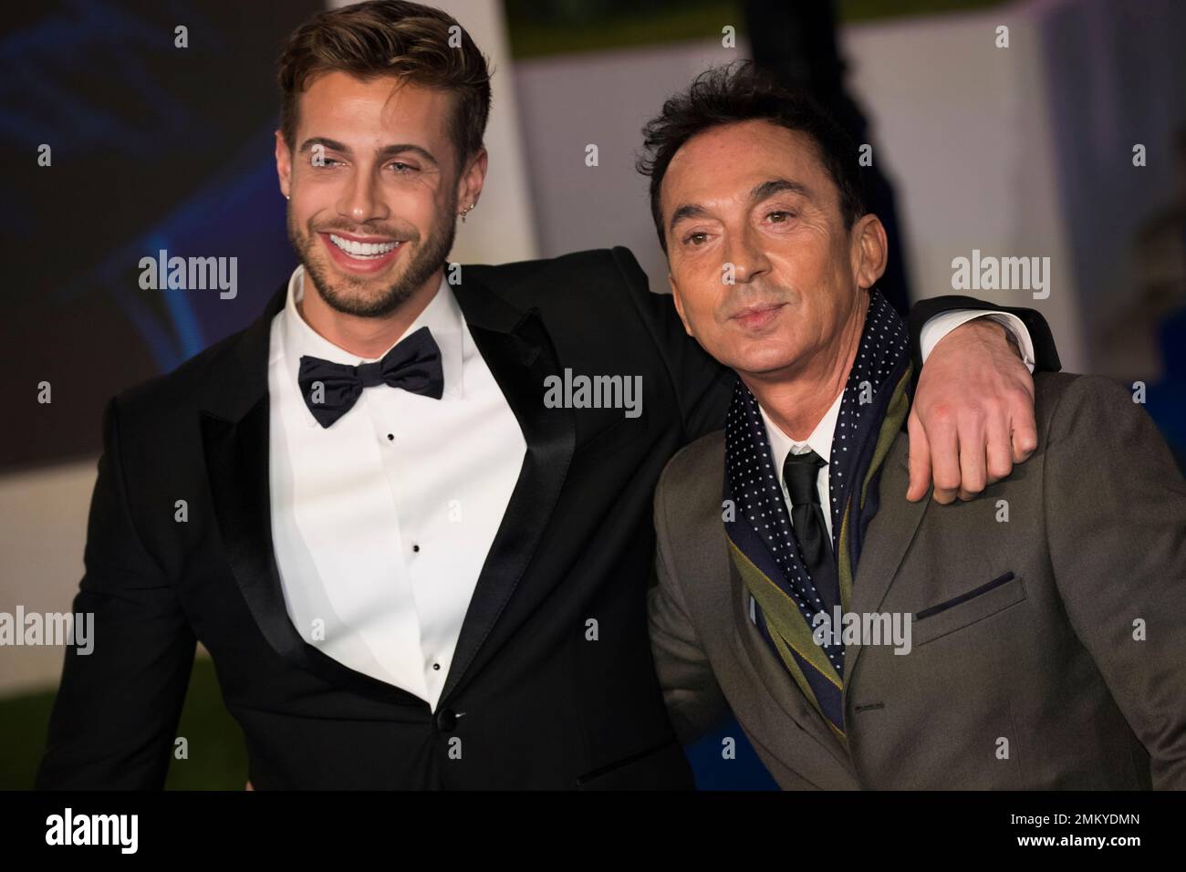 Matt Law and Bruno Tonioli pose for photographers upon arrival at the ...