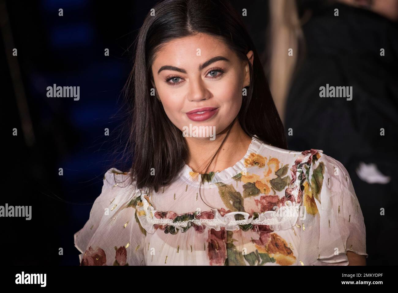Emily Canham poses for photographers upon arrival at the 'Mary Poppins ...