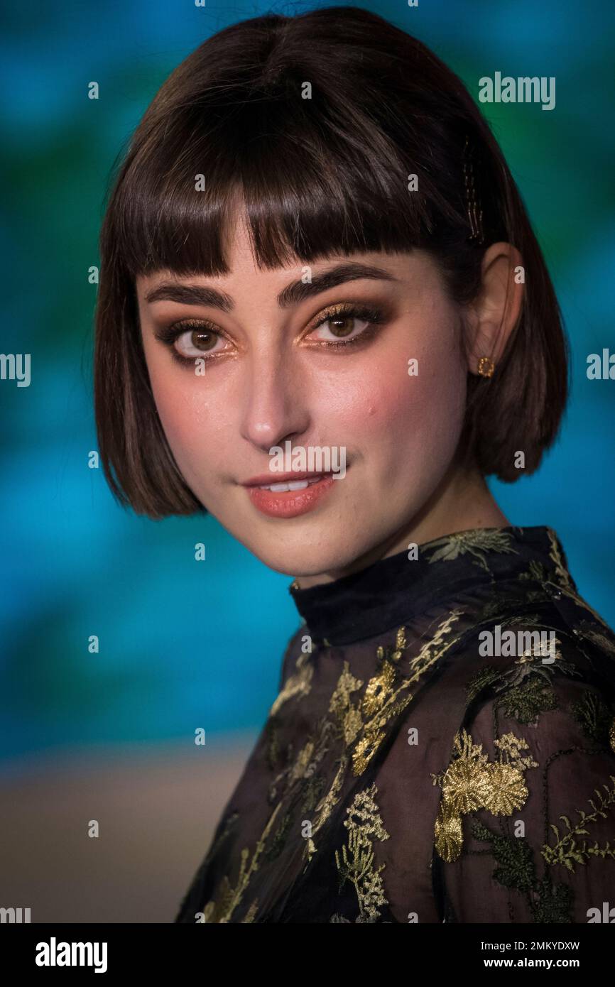 Ellise Chappell poses for photographers upon arrival at the 'Mary ...