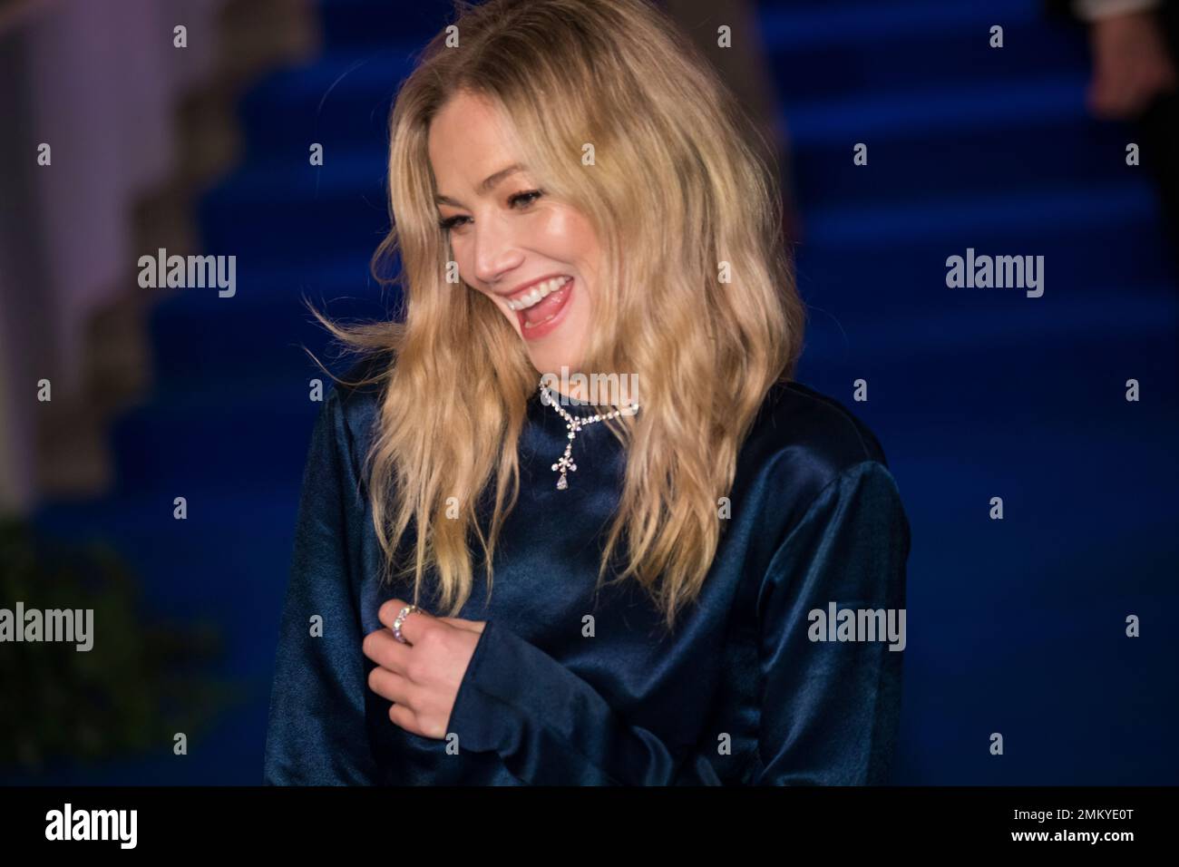 Clara Paget poses for photographers upon arrival at the 'Mary Poppins ...