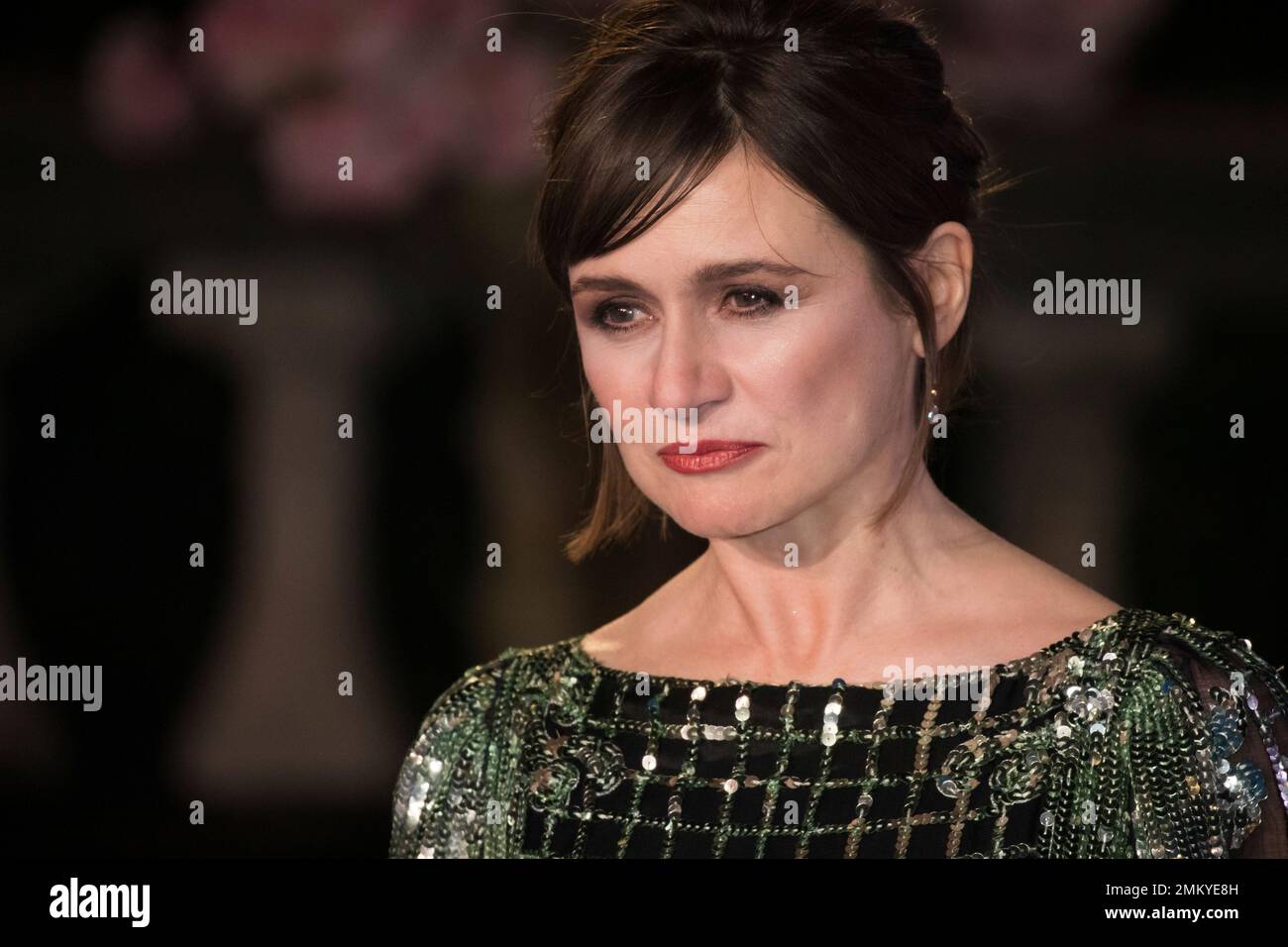 Actress Emily Mortimer poses for photographers upon arrival at the ...