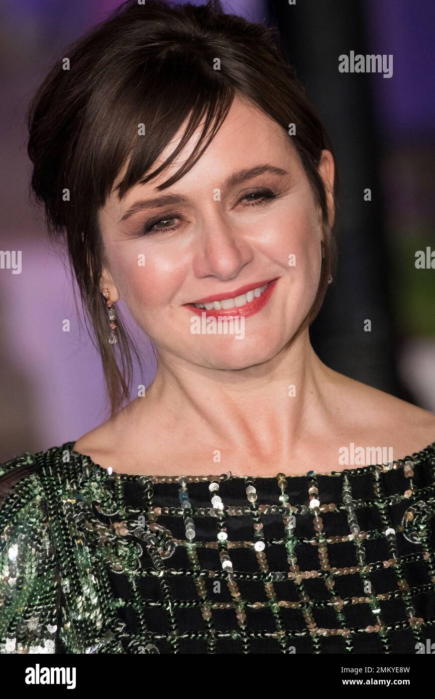 Actress Emily Mortimer poses for photographers upon arrival at the ...