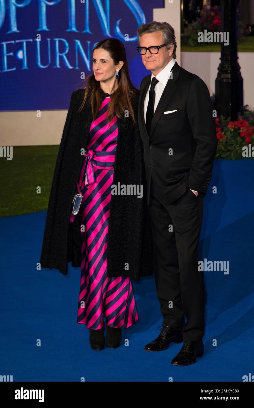 Livia Giuggioli and Colin Firth pose for photographers upon arrival at ...