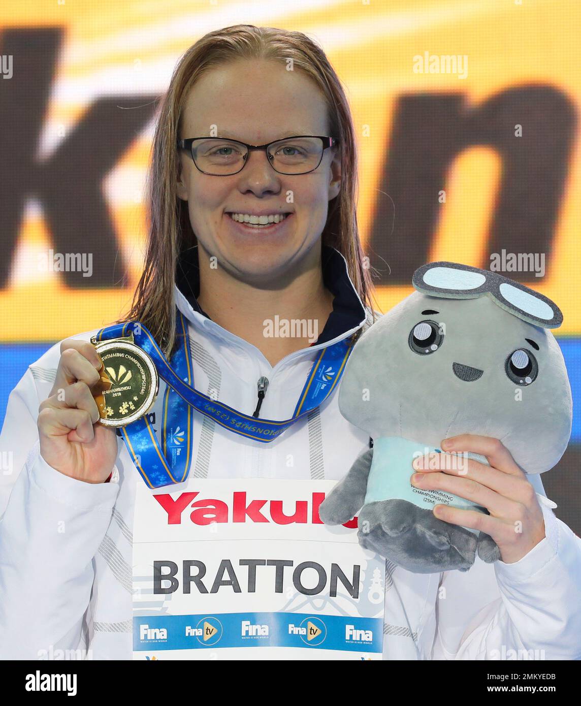 Gold medalist USA's Lisa Bratton poses during ceremonies at the women's ...