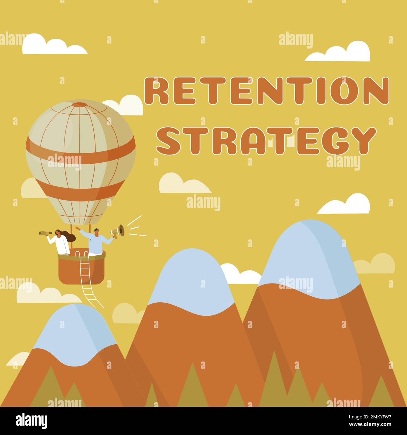 Hand writing sign Retention Strategy. Word for activities to reduce ...