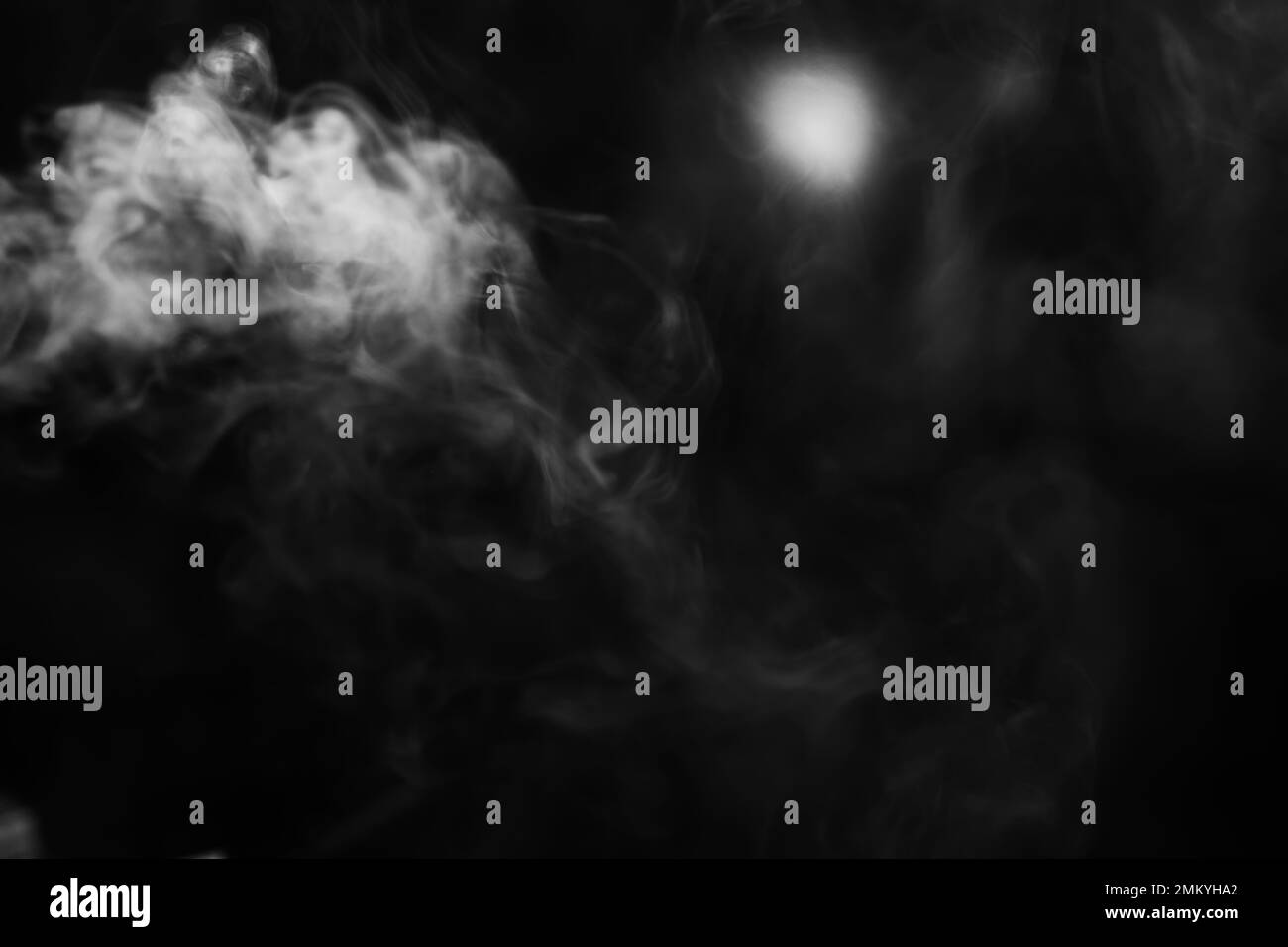 White smoke over black background for overlay Stock Photo - Alamy