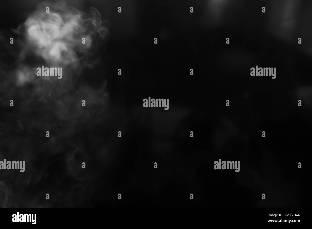 White smoke over black background for overlay Stock Photo - Alamy