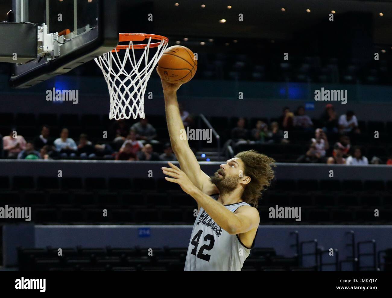 Chicago Bulls center Robin Lopez goes to the basket during basketball ...