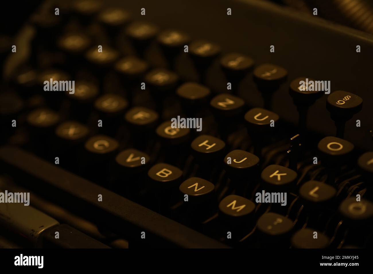 Antique Typewriter. Vintage Typewriter Machine Closeup Photo Stock ...