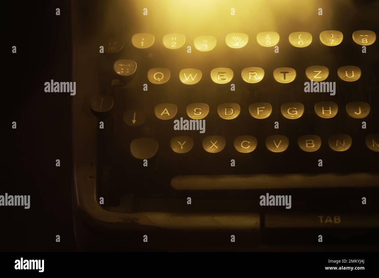 Antique Typewriter. Vintage Typewriter Machine Closeup Photo Stock ...