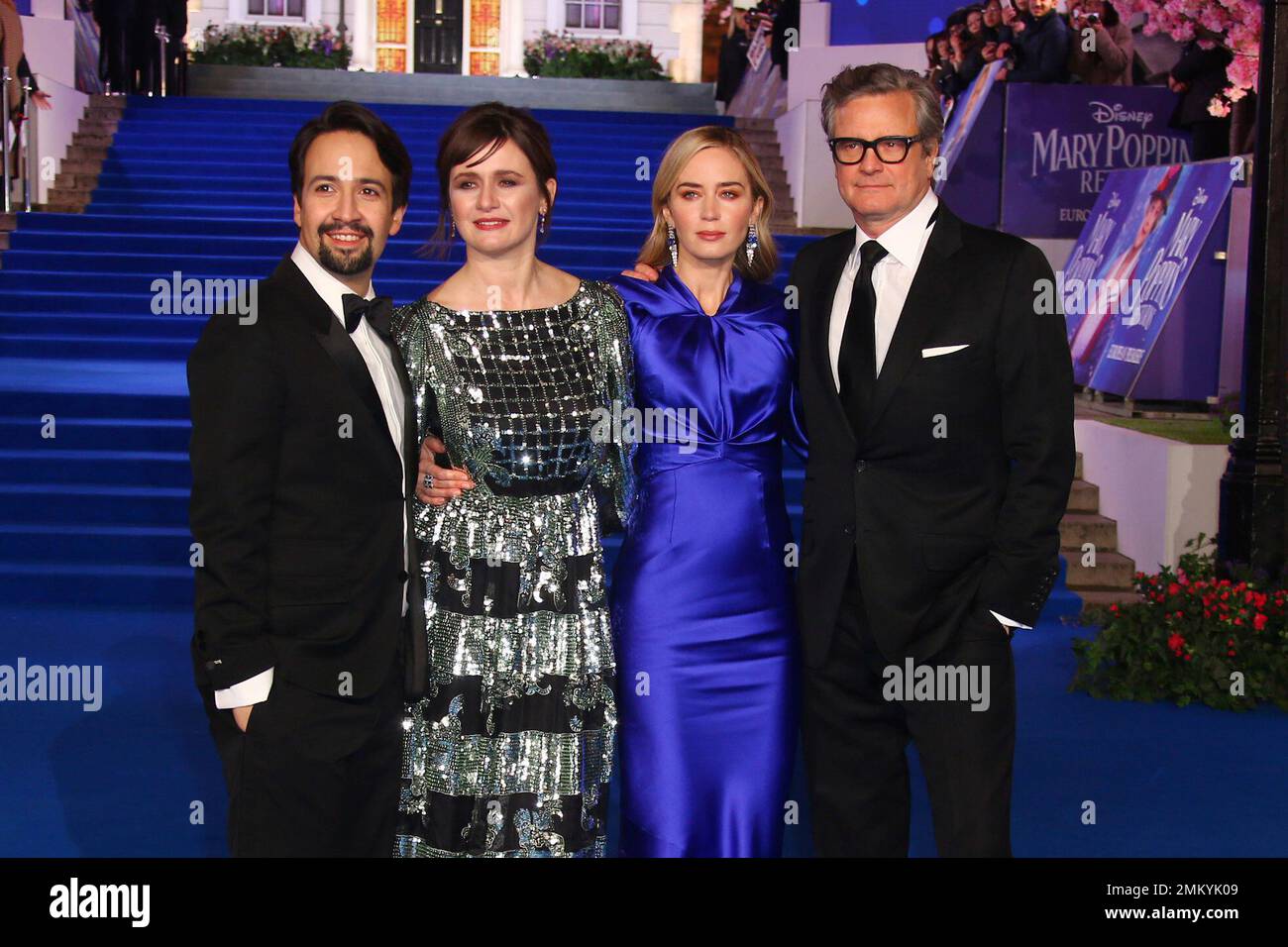 Actors Lin-Manuel Miranda, from left, Emily Mortimer, Emily Blunt and ...