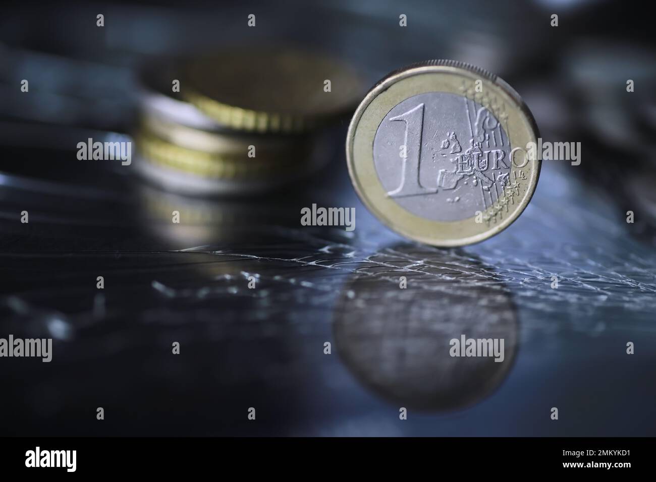 European monetary union, coins and banknotes. One cent to one hundred ...