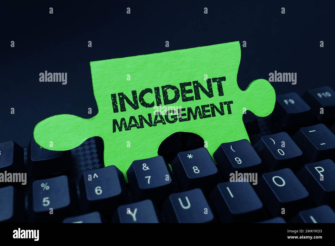 Sign displaying Incident Management. Concept meaning Process to return ...