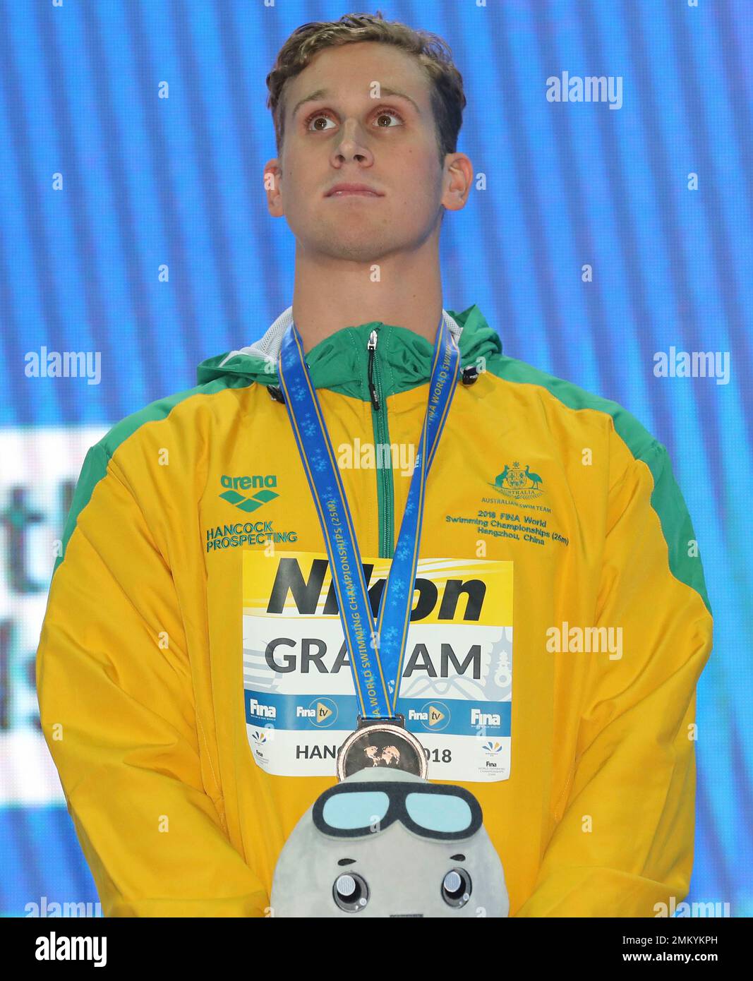 Bronze medalist Australia's Graham Alexander during ceremonies for the ...