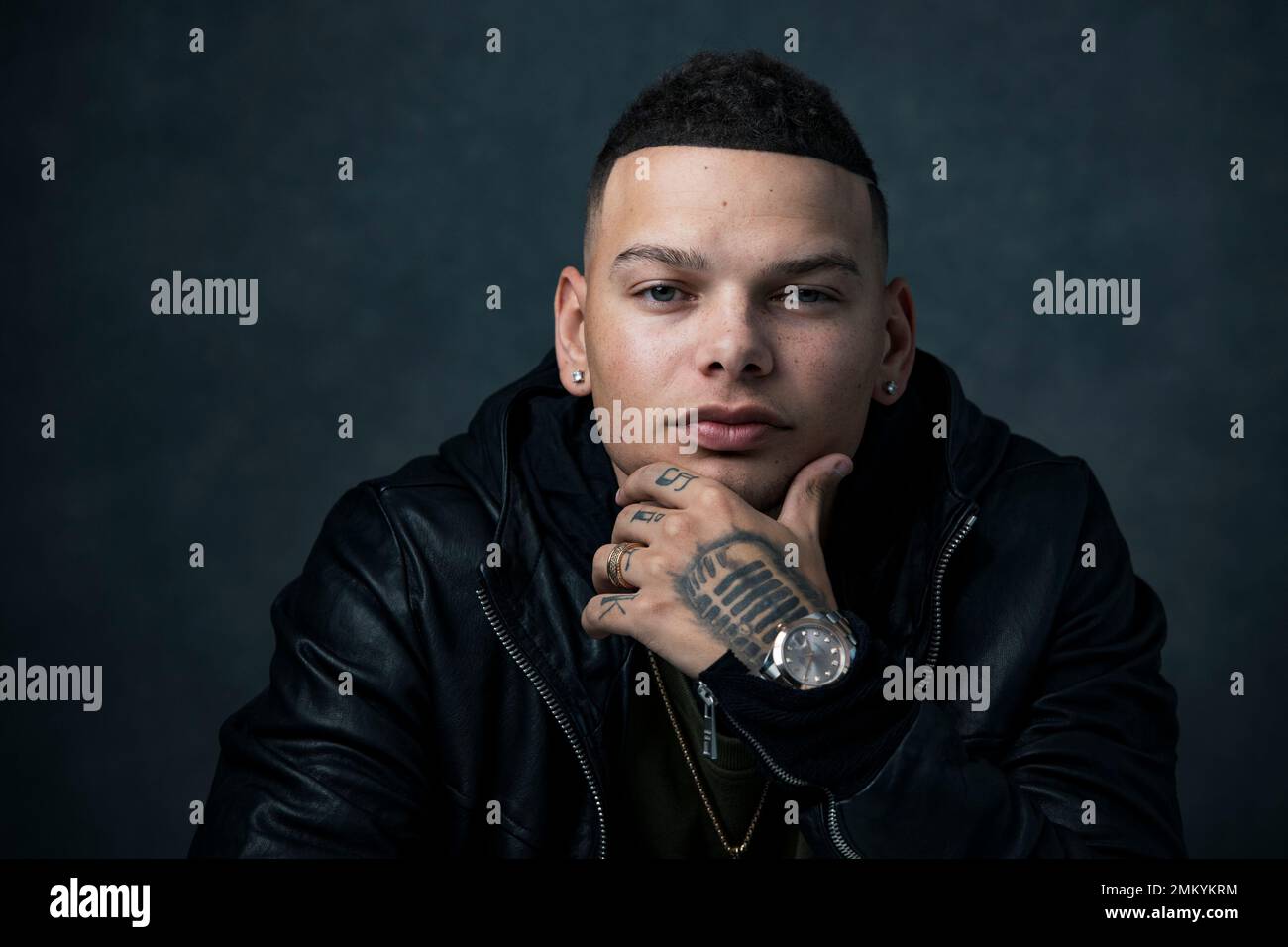 In this Nov. 7, 2018 photo, country singer Kane Brown poses for a ...