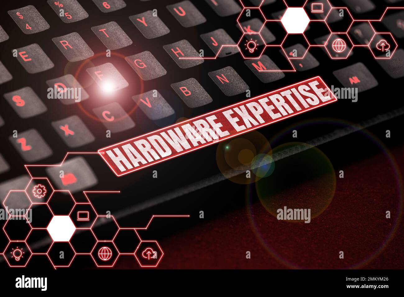 Handwriting text Hardware Expertise. Word Written on machines and other ...