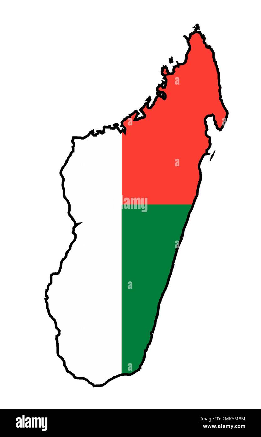 Madagascar flag vector hi-res stock photography and images - Alamy