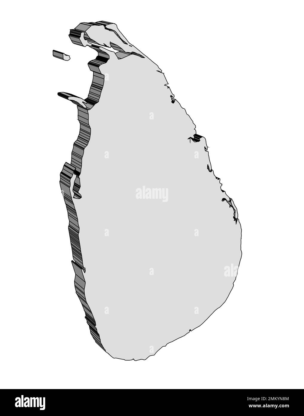 Sri lanka map Black and White Stock Photos & Images - Alamy