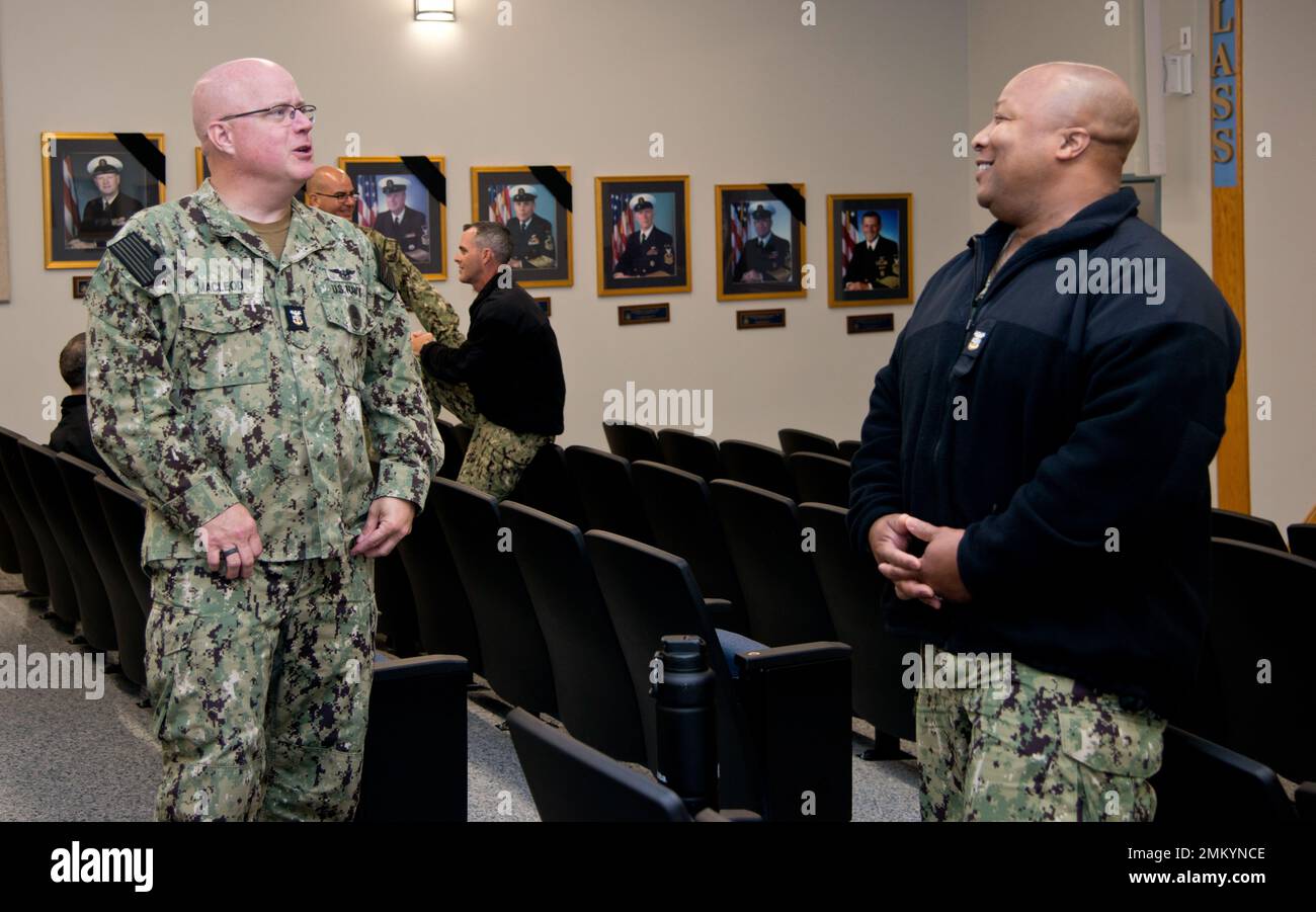 NEWPORT, RI. (Sept. 12, 2022) Command Master Chief Duncan MacLeod, a ...
