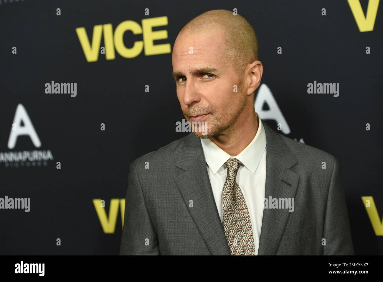 Sam Rockwell arrives at the world premiere of "Vice" on Tuesday, Dec ...