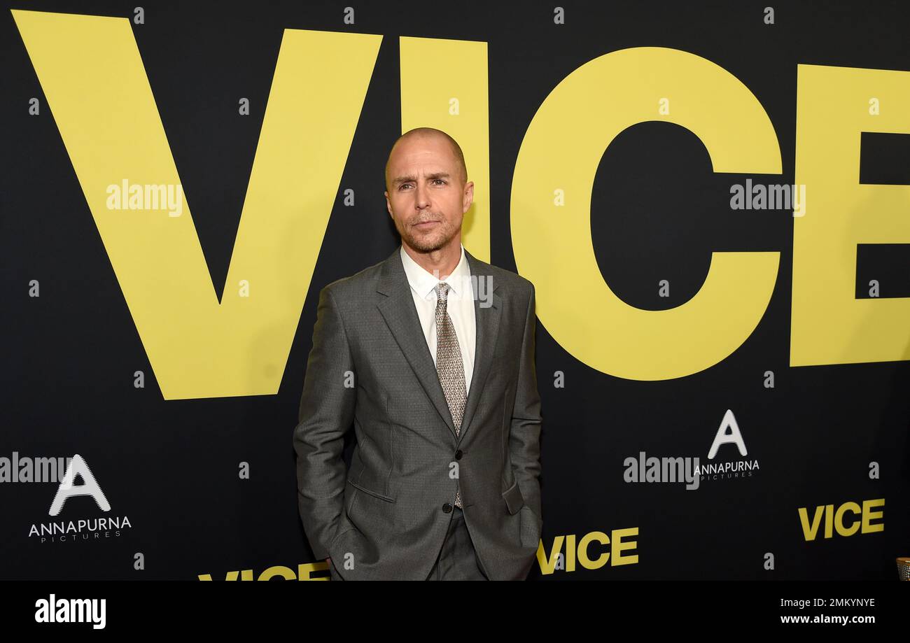 Sam Rockwell arrives at the world premiere of "Vice" on Tuesday, Dec ...