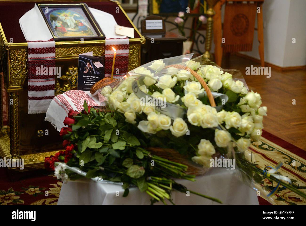 KYIV, UKRAINE - JANUARY 29, 2023 - Flowers are pictured during a ...