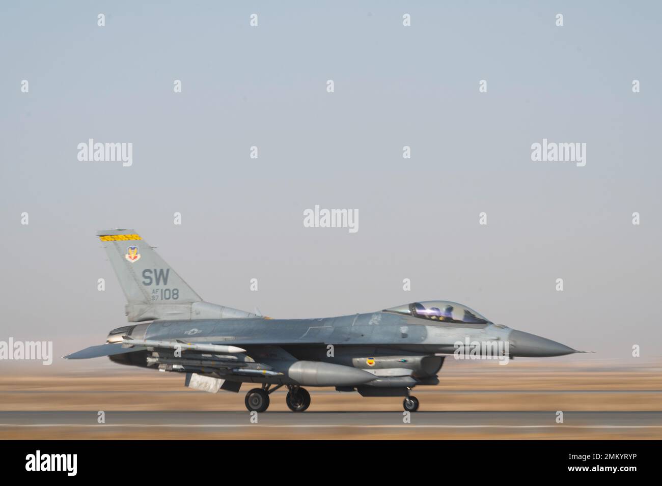 U.S. Air Force Capt. Alex Hill, 79th Expeditionary Fighting Squadron F ...