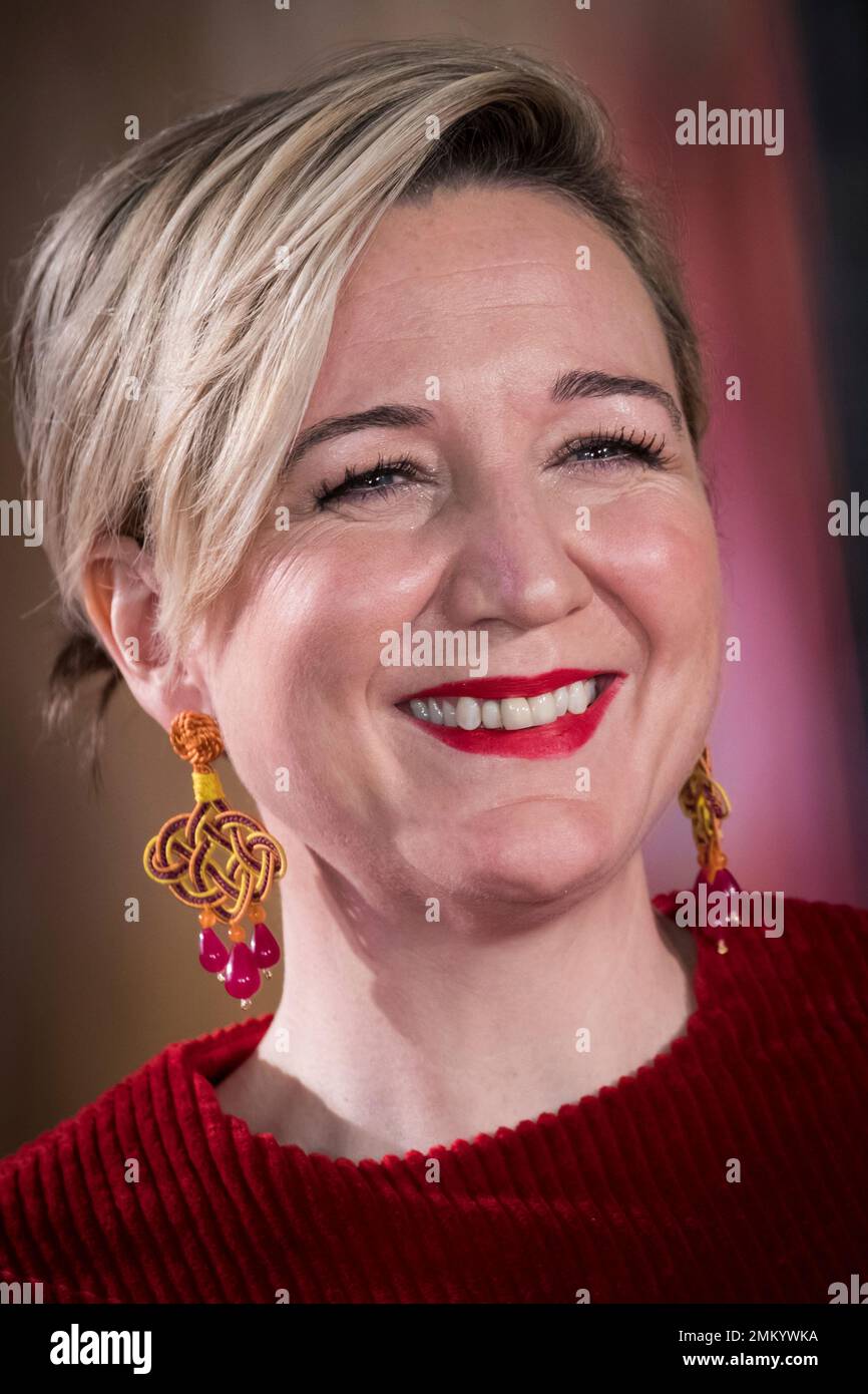 Director Josie Rourke poses for photographers upon arrival at the ...